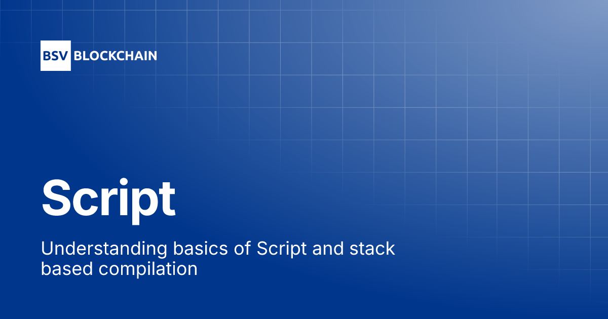 Script | Bitcoin Protocol Documentation